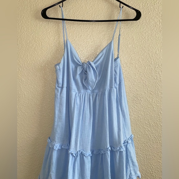 Dresses | Baby Blue Mini Sundress | Poshmark